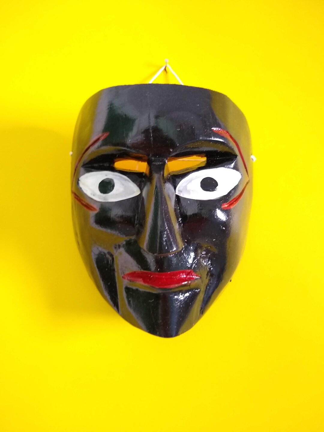 Danza Mexican Folk Art Moreno Conquistador Mask Altar Wooden Handmade ...