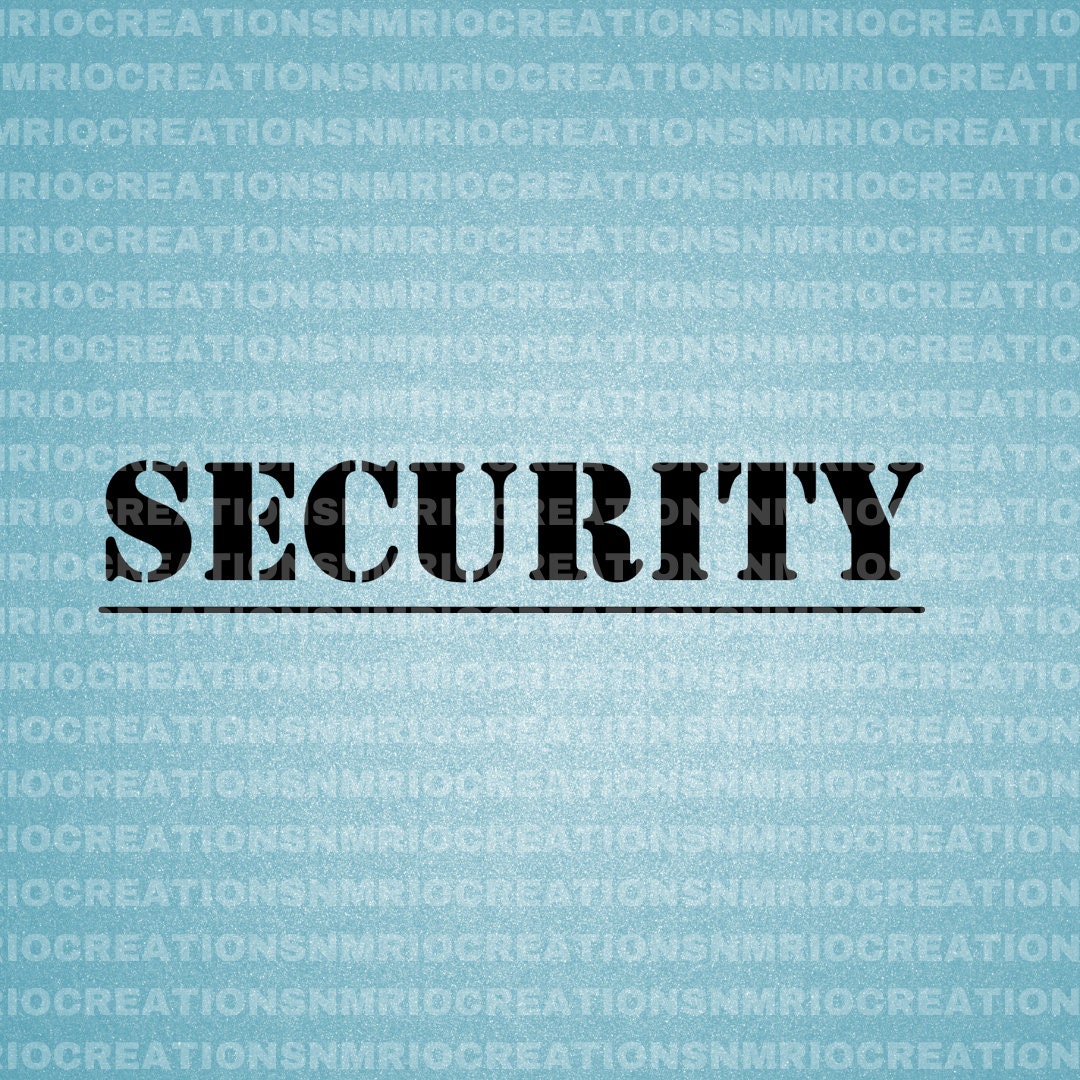 Security Silhouette Svg File, Security Clip Art, Security Svg, INSTANT ...