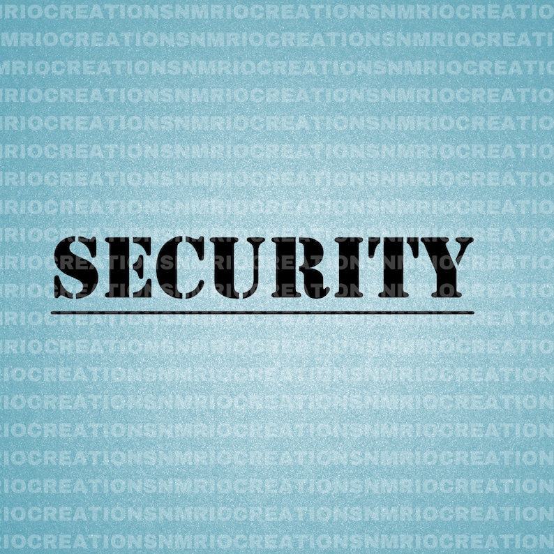 Security Silhouette Svg File, Security Clip Art, Security Svg, INSTANT ...