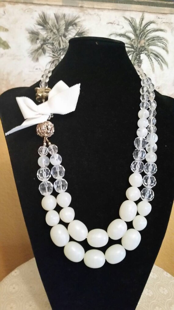 Vintage Faceted Crystal Cut Clear and Marbled Lucite … - Gem