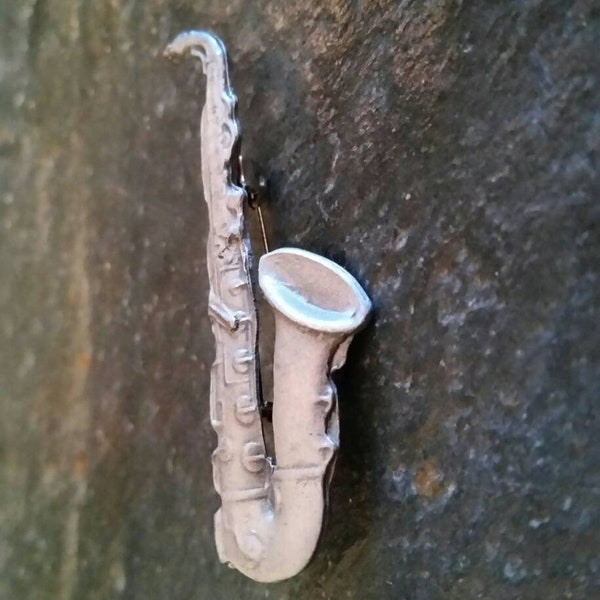 Saxophone Brooch - Etsy