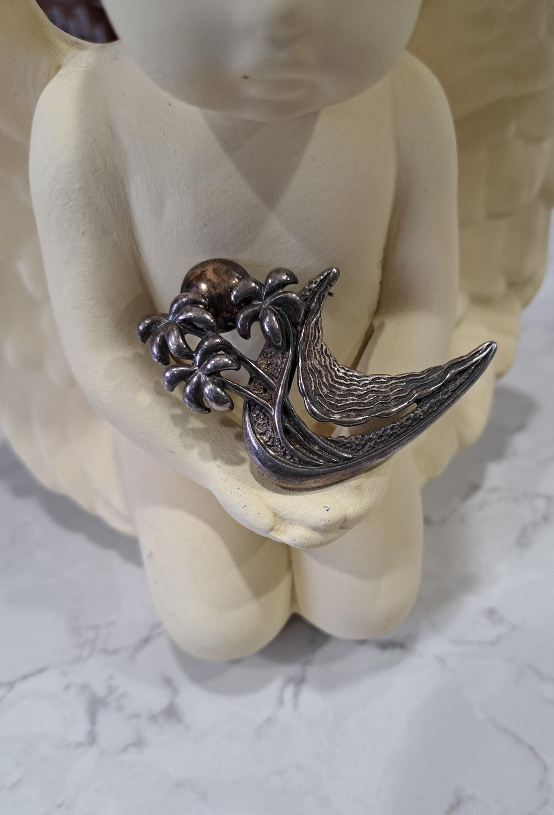 Franz Breuning Ohg Modernist Beach Scene Sterling Silver Brooch - Etsy