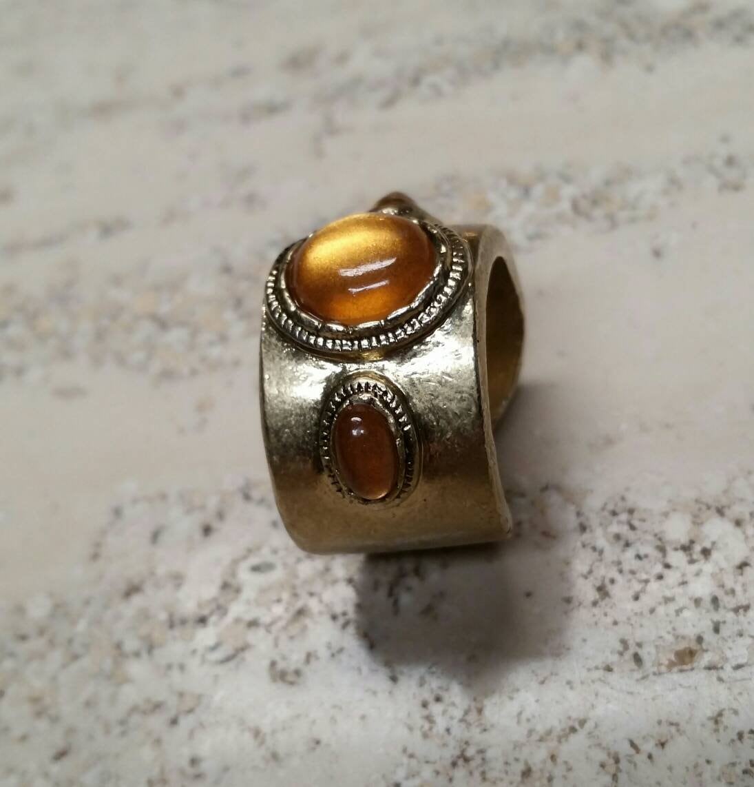 Vintage Signed Nina Ricci Etruscan Revival Statement Ring - Etsy