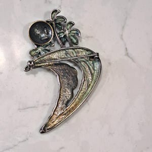 Franz Breuning Ohg Modernist Beach Scene Sterling Silver Brooch - Etsy