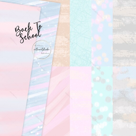 Back to School Mini Paper Pack Teacher Clipart School Girl - Etsy