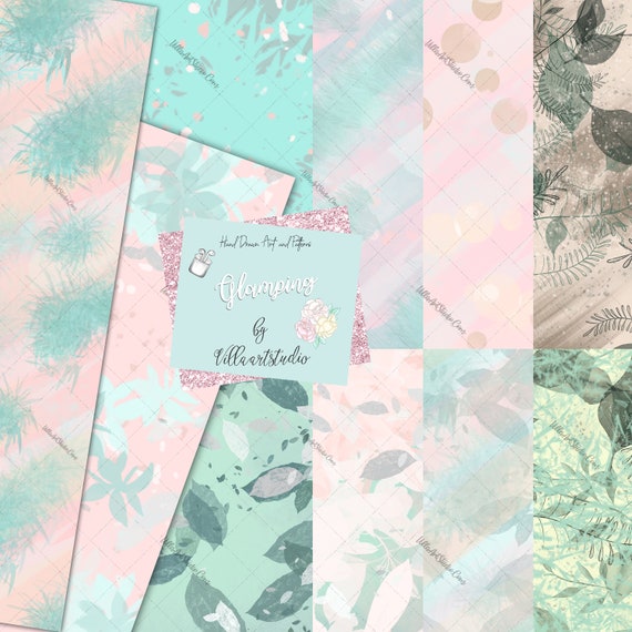 Glamping Camping Paper Patterns Surface Pattern Outdoors | Etsy