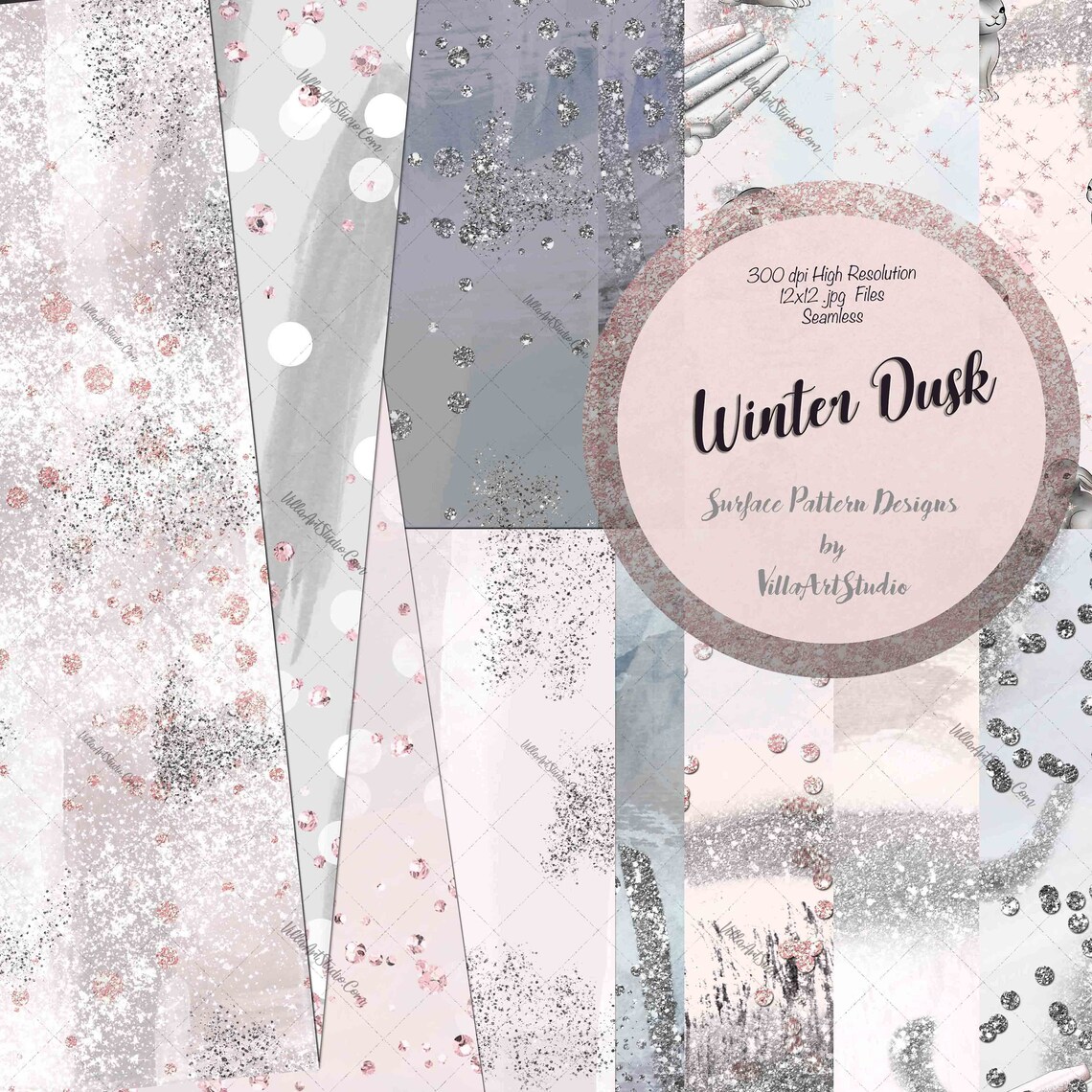 Winter Dusk Winter Wonderland Paper Designs Seamless Paper - Etsy