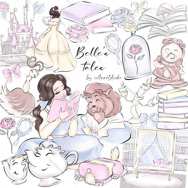 Belle Book Svg - Etsy