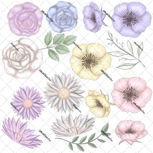 Countryside Hand Drawn Clipart, Spring Clipart, Farm House Clipart ...