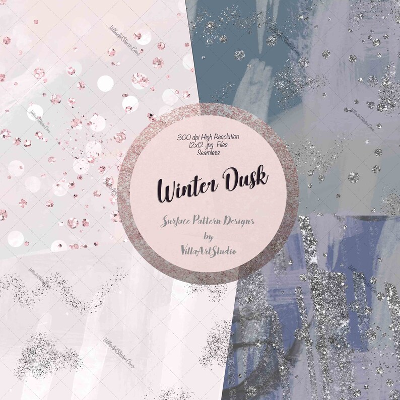 Winter Dusk Winter Wonderland Paper Designs Seamless Paper - Etsy