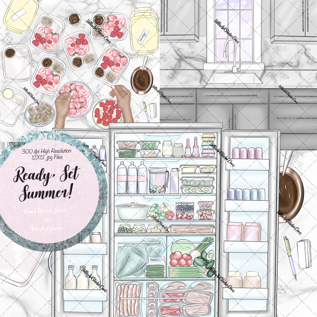 Ready Set Summer Scenes, Weekly Meal Prep, Keto Queen Summer, Fridge ...