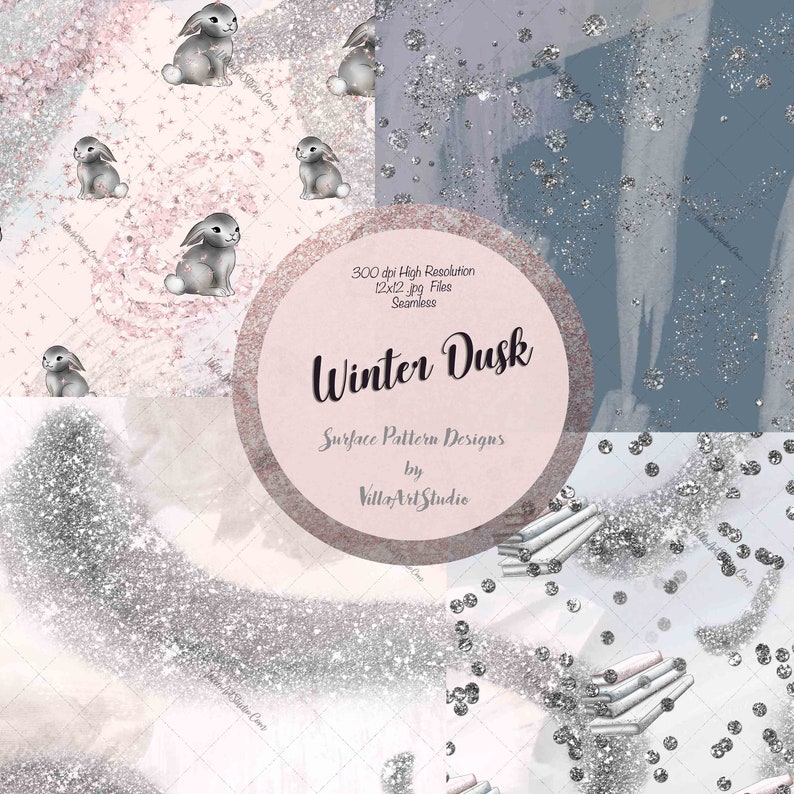Winter Dusk Winter Wonderland Paper Designs Seamless Paper - Etsy