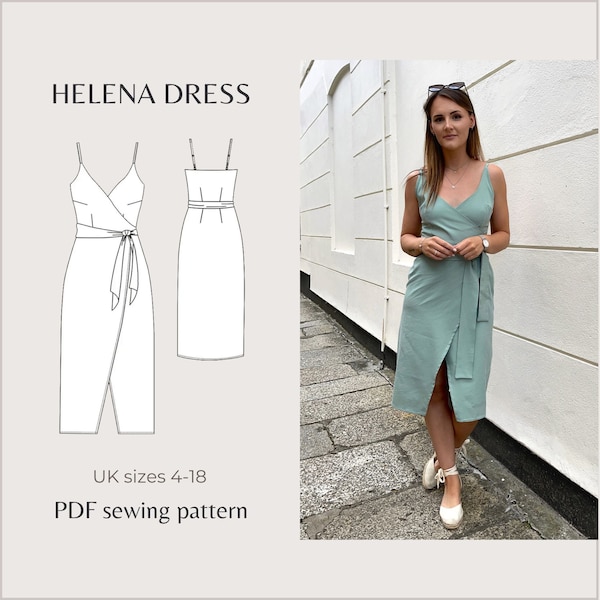 Wrap Dress Pattern - Etsy