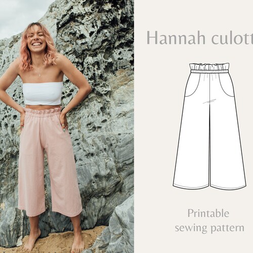 PDF Sewing Pattern High Waist Pleated Shorts for Women/ DIY | Etsy