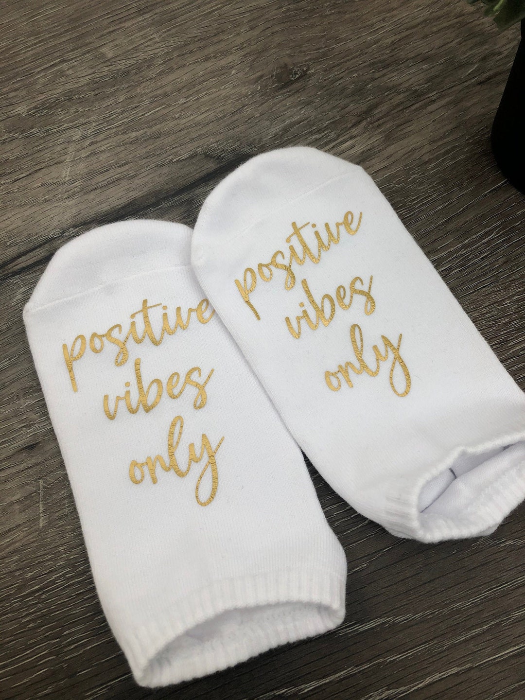 Positive Vibes Only Socks, Motivational and Inspirational Socks ...