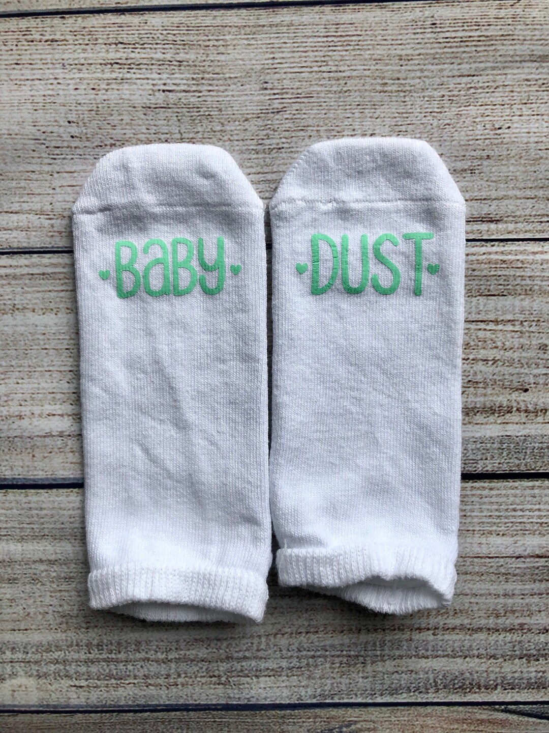 Baby Dust IVF Socks Mint Green Infertility Socks Transfer - Etsy Israel