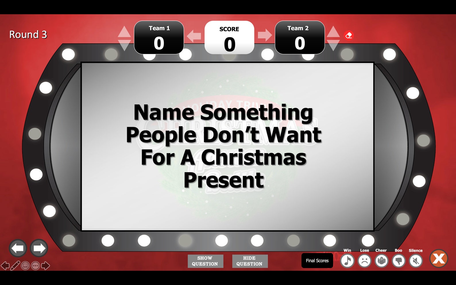 Christmas Answer Battle With Scoreboard Trivia Powerpoint - Etsy