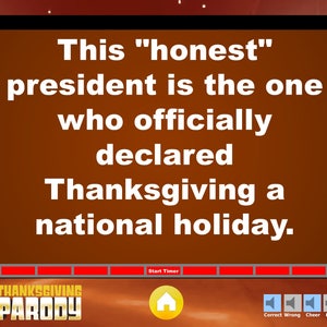 Thanksgiving Jeoparody With Scoreboard - Trivia Fun Powerpoint Game ...