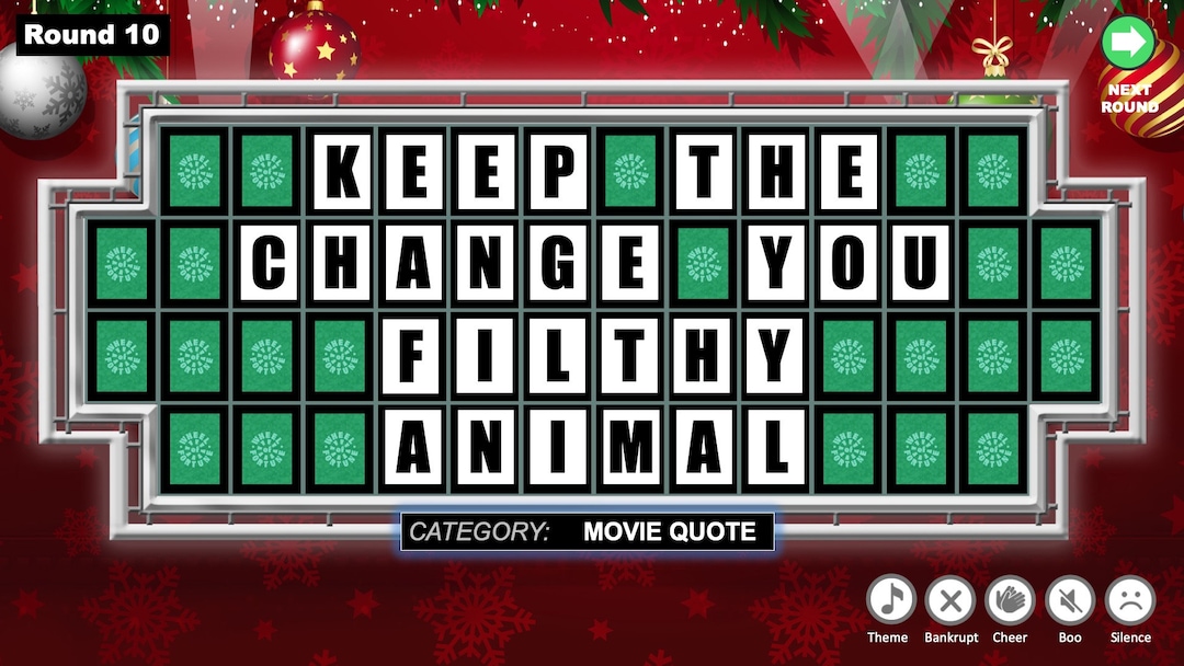 Wheel of Christmas Game With Scoreboard - Powerpoint Game PC & MAC ...