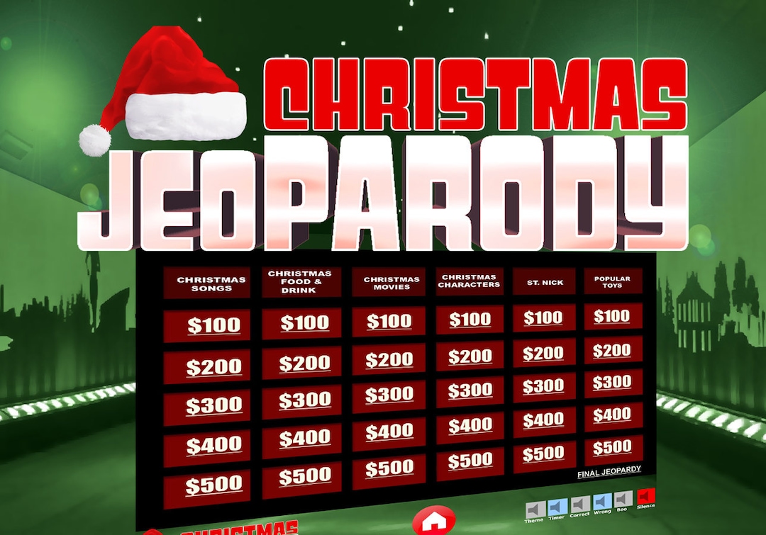 Christmas Jeoparody With Scoreboard - Fun Trivia Powerpoint Game - Mac ...
