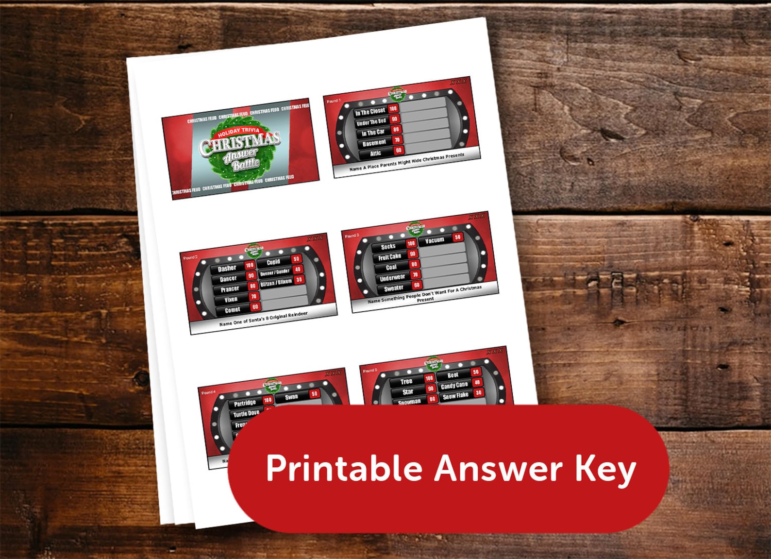 Holiday Answer Battle With Scoreboard Trivia Powerpoint Game - Etsy