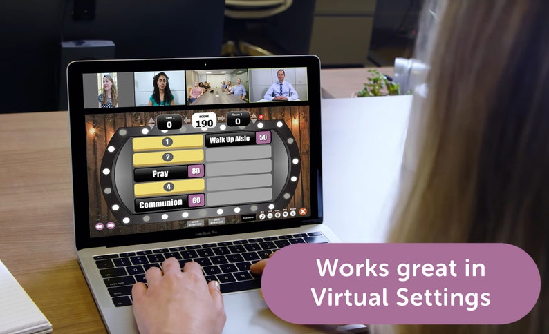 Virtual Bridal Shower Wedding - Answer Battle Trivia Customizable ...