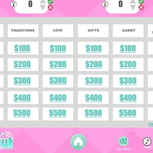 Valentine's Day Jeoparody Game - Family Trivia Powerpoint Game ...