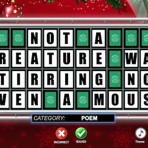 Wheel of Christmas Game With Scoreboard - Powerpoint Game PC & MAC ...