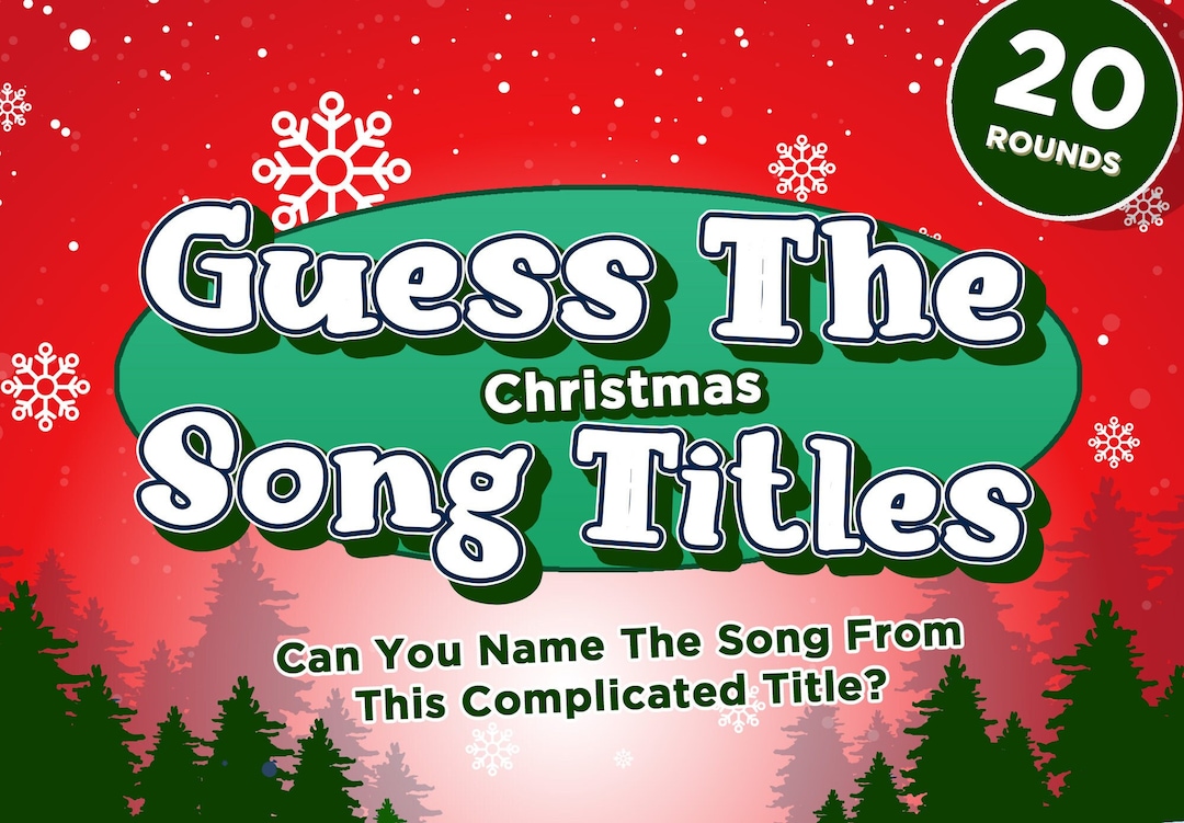 Guess the Christmas Song Titles - Synonyms Carols Guessing Powerpoint ...