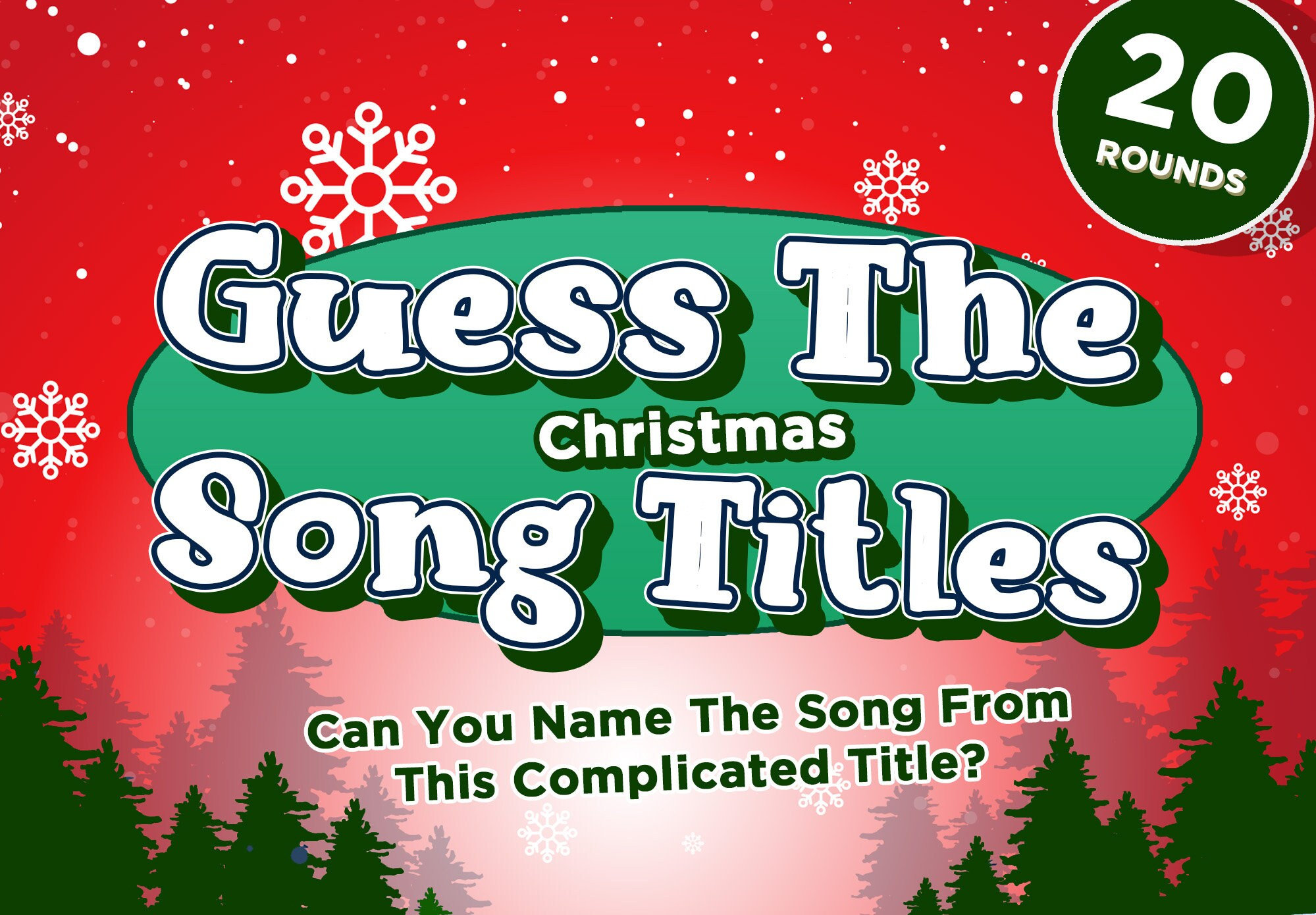 Guess the Christmas Song Titles Synonyms Carols Guessing - Etsy