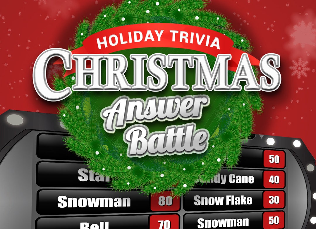 Christmas Answer Battle With Scoreboard - Trivia Powerpoint Game - Mac ...