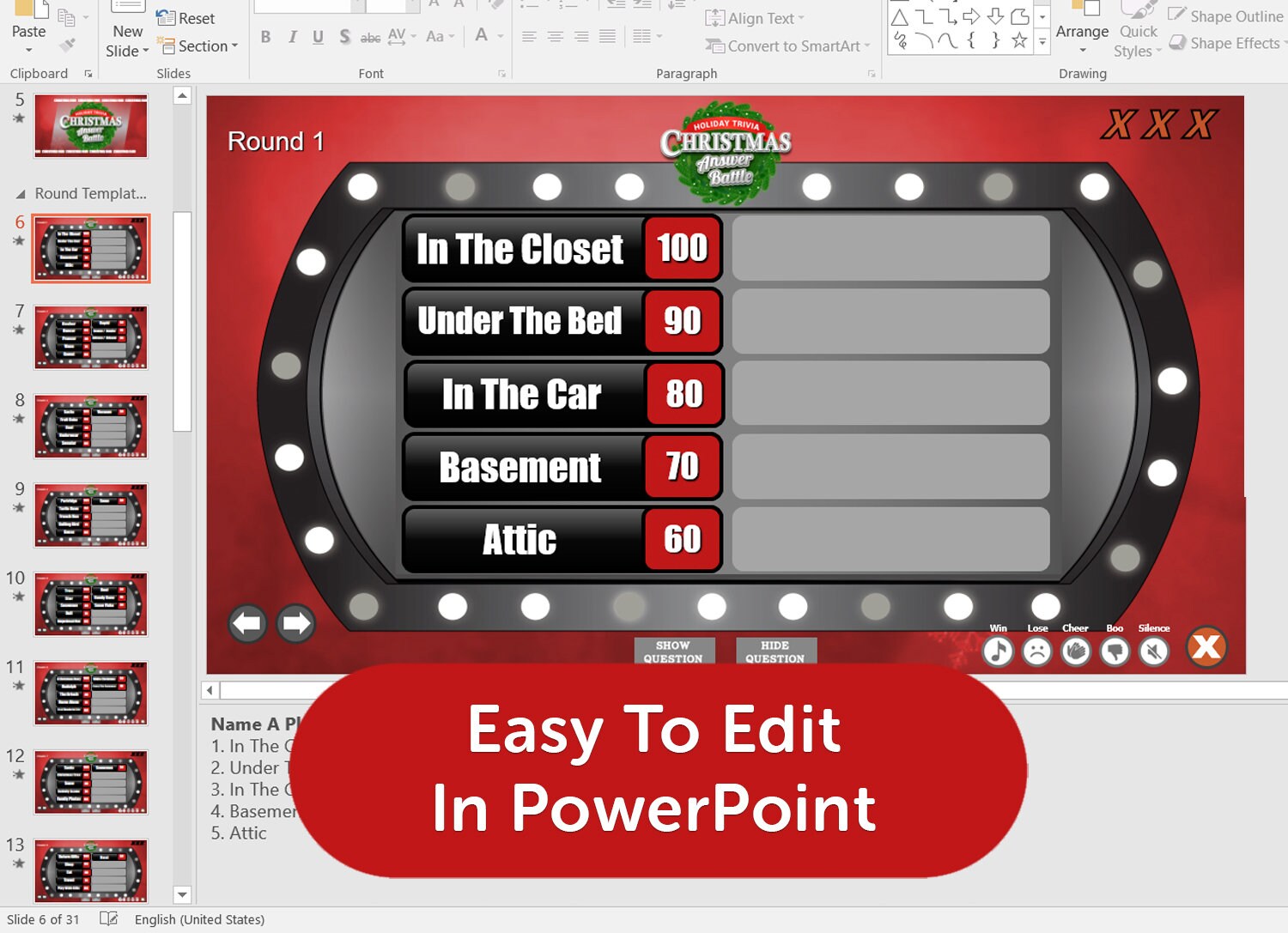 Holiday Answer Battle With Scoreboard - Trivia Powerpoint Game - Mac PC ...