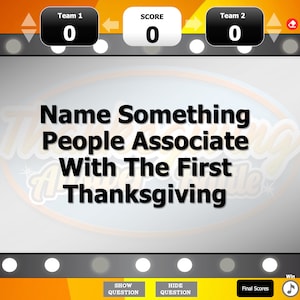 Thanksgiving Answer Battle Game - Fun Trivia Powerpoint Game - Mac PC ...