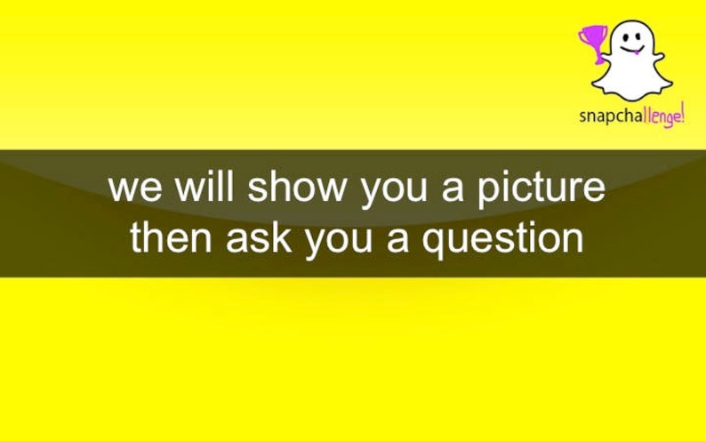 Snapchallenge - Snapchat Themed Photographic Memory Game - Etsy