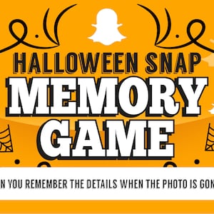 Halloween Snap Challenge Memory Game - Powerpoint Game - Mac PC and ...