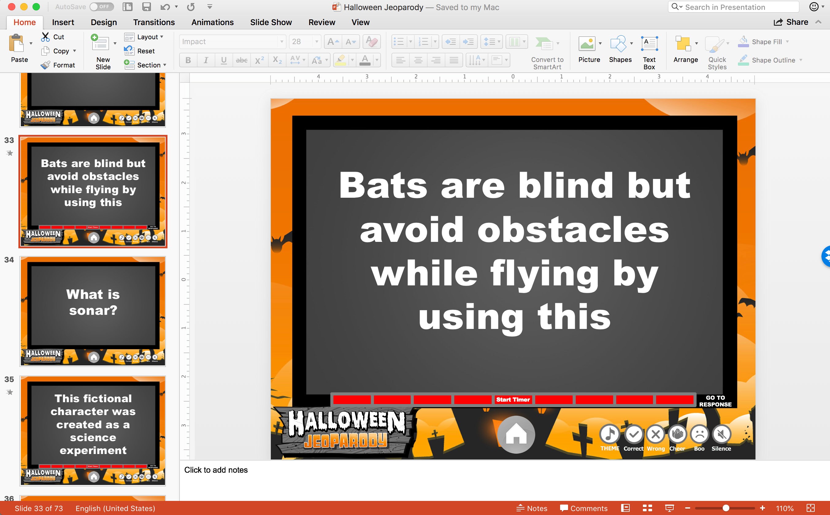 Halloween Jeoparody Trivia Powerpoint Game - Mac and PC Compatible ...