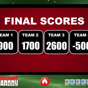 Christmas Jeoparody With Scoreboard - Fun Trivia Powerpoint Game - Mac ...