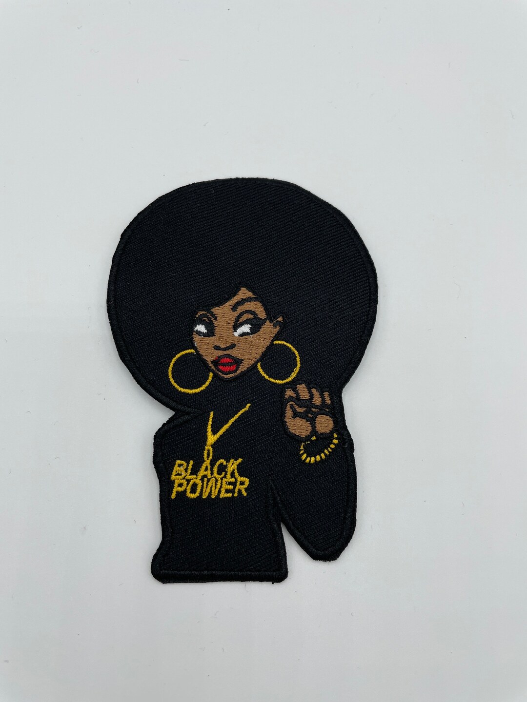 Embroidered Black Power Iron-on Patch , Black Empowerment Emblem ...