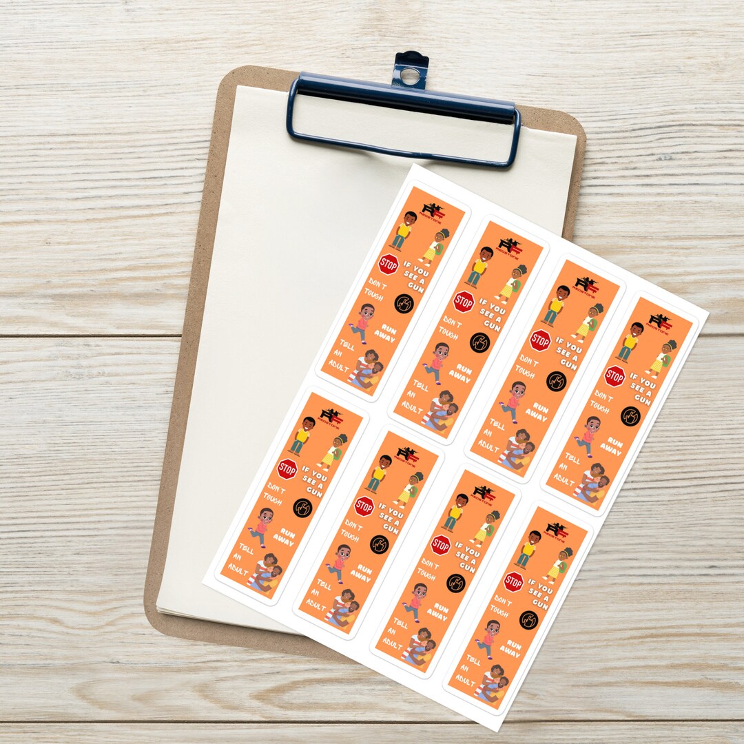 Children Firearms Education Sitckers, Educational Gun Safety Sticker ...