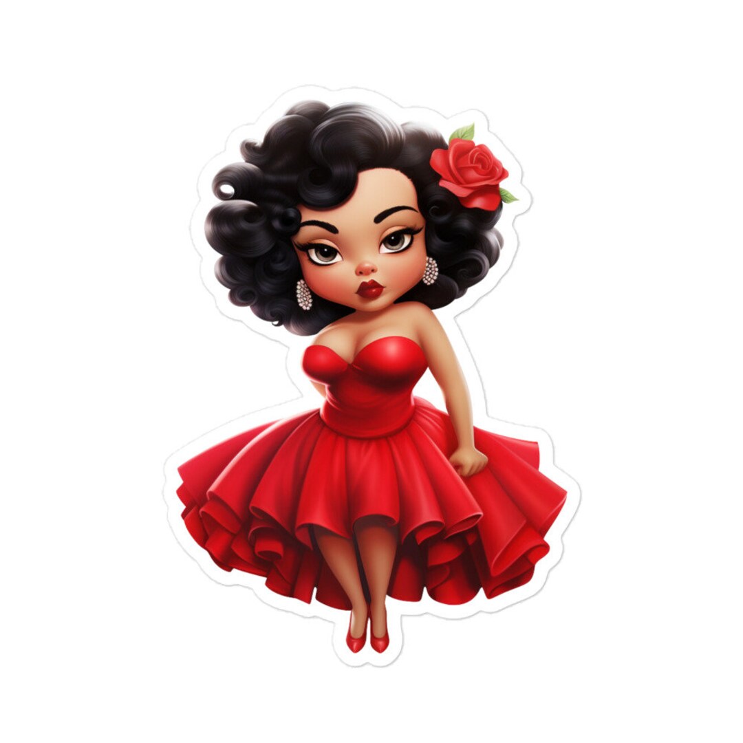 Plus Size Black Betty, Pin up Girl Style Art, Pretty Black Woman ...