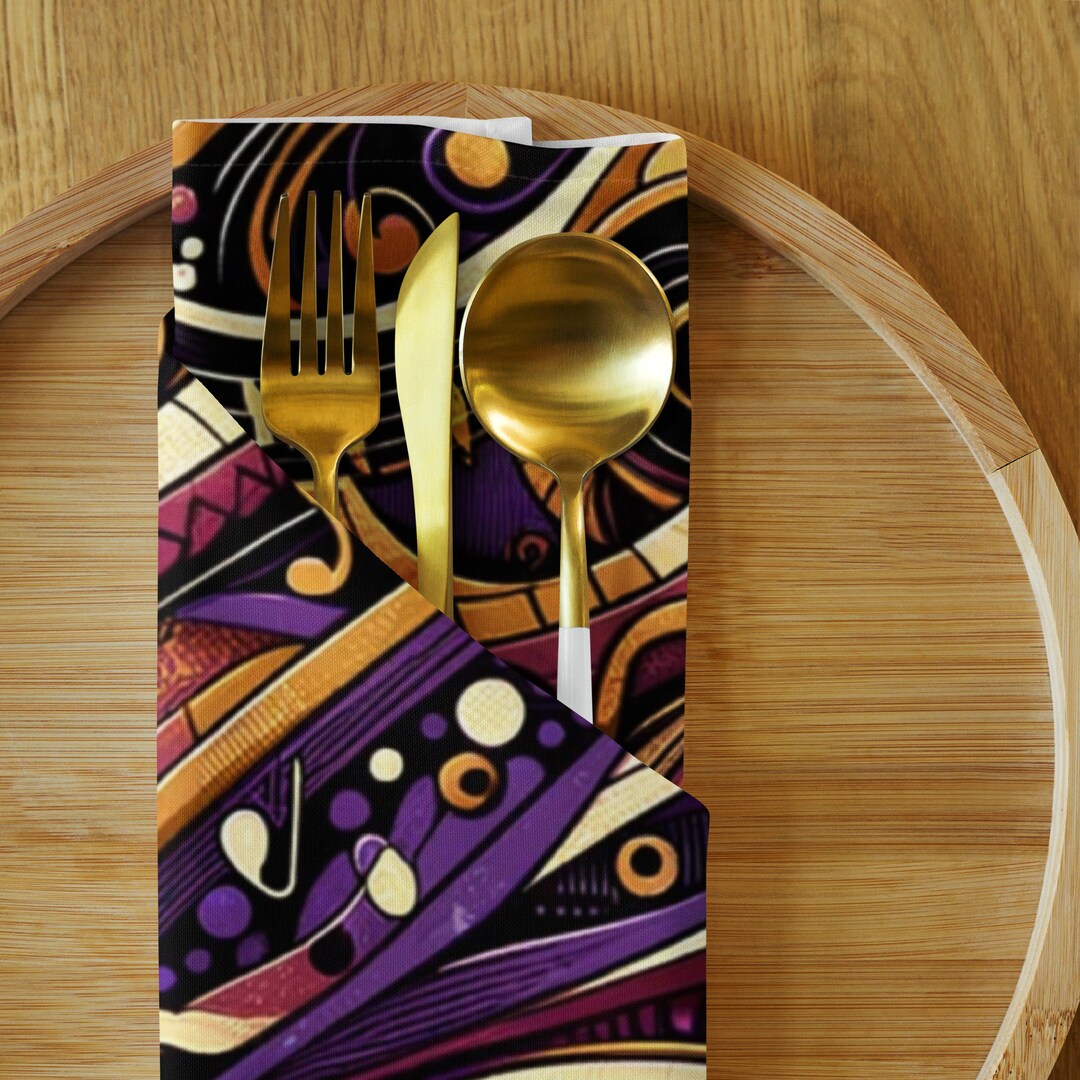Music & Dance Cloth Napkin Set Black Girl Magic Table Decor - Etsy