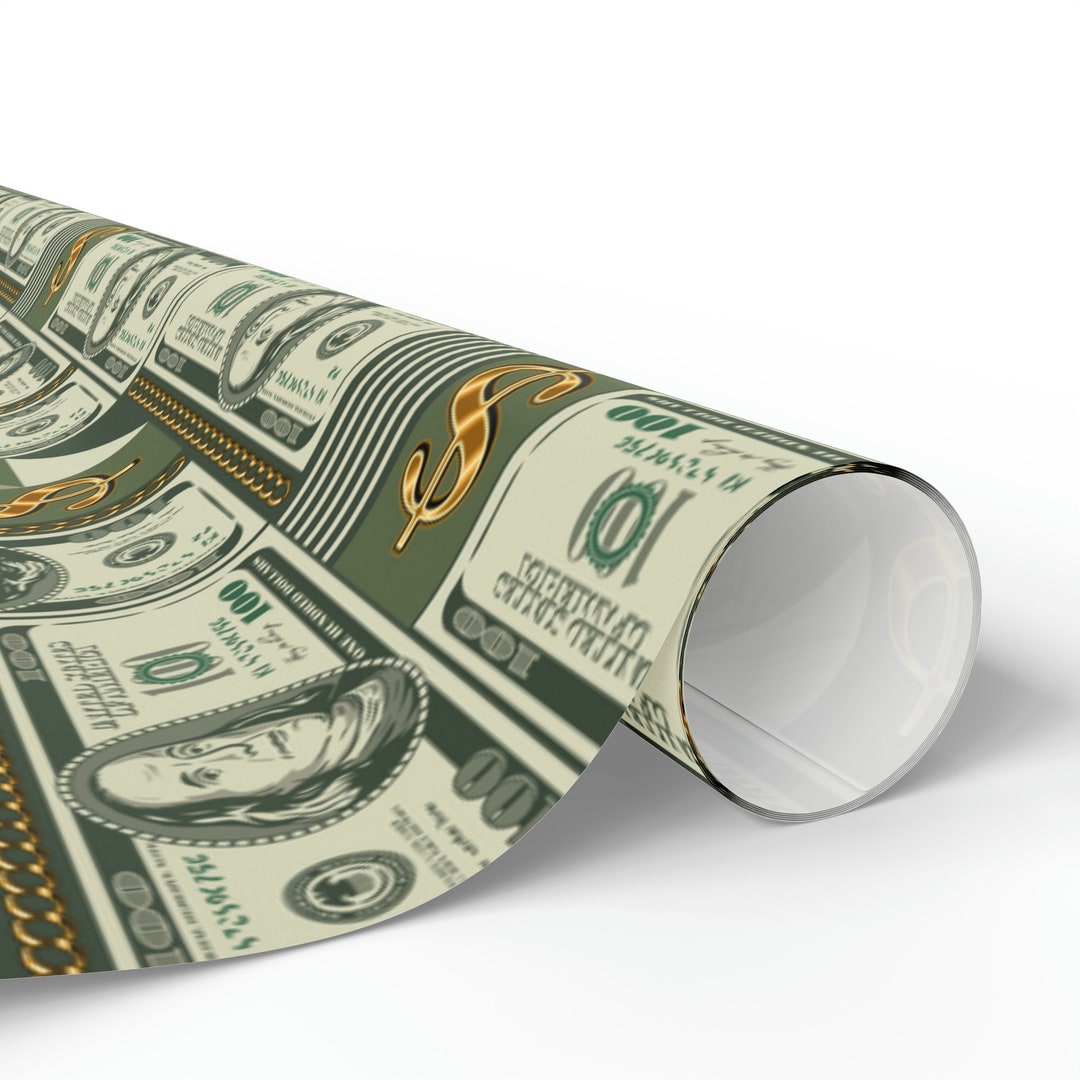 One Hundred Dollar Money Print Wrapping Paper Show Me the - Etsy UK