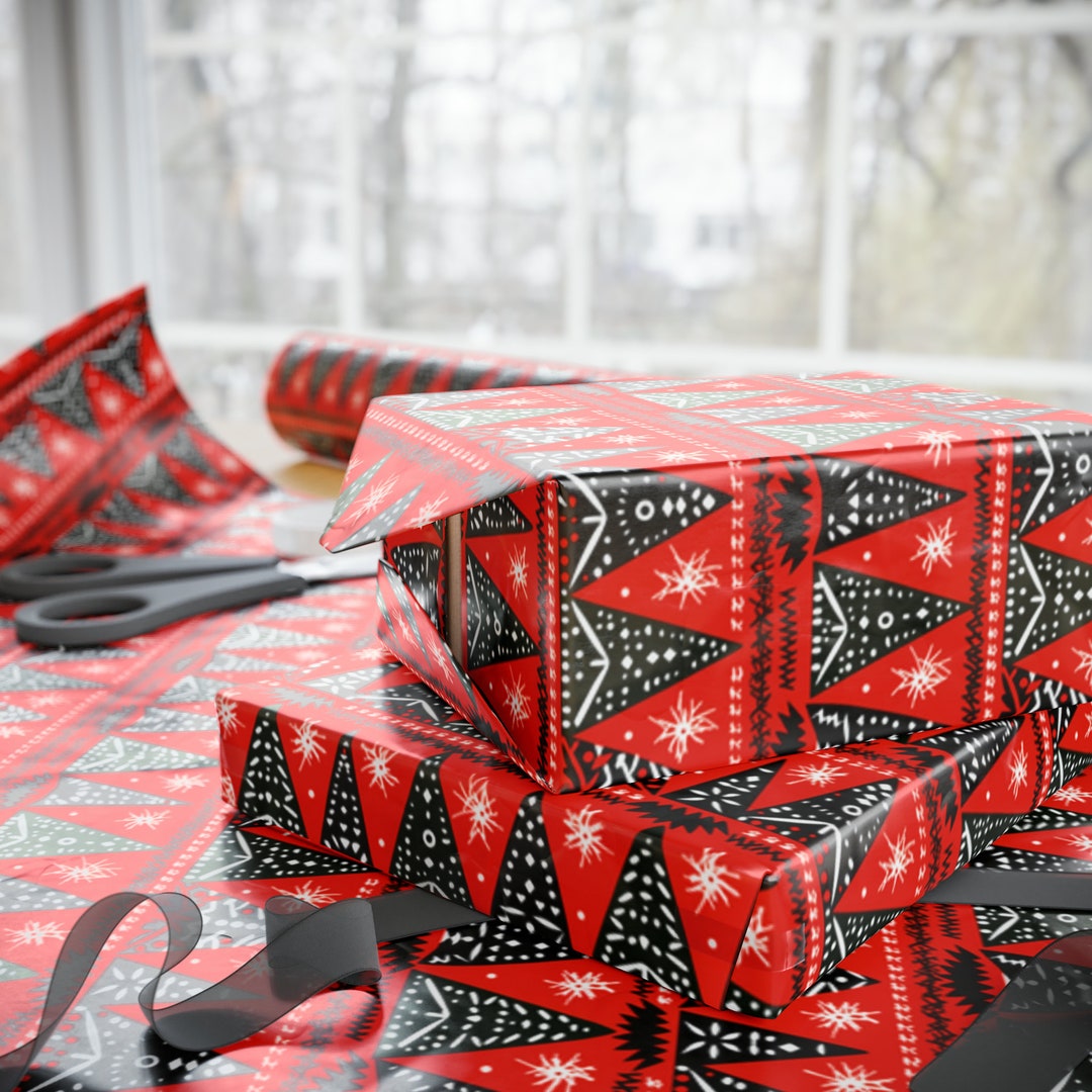 African Style Christmas Wrapping Paper Fine Art Ankara Style - Etsy