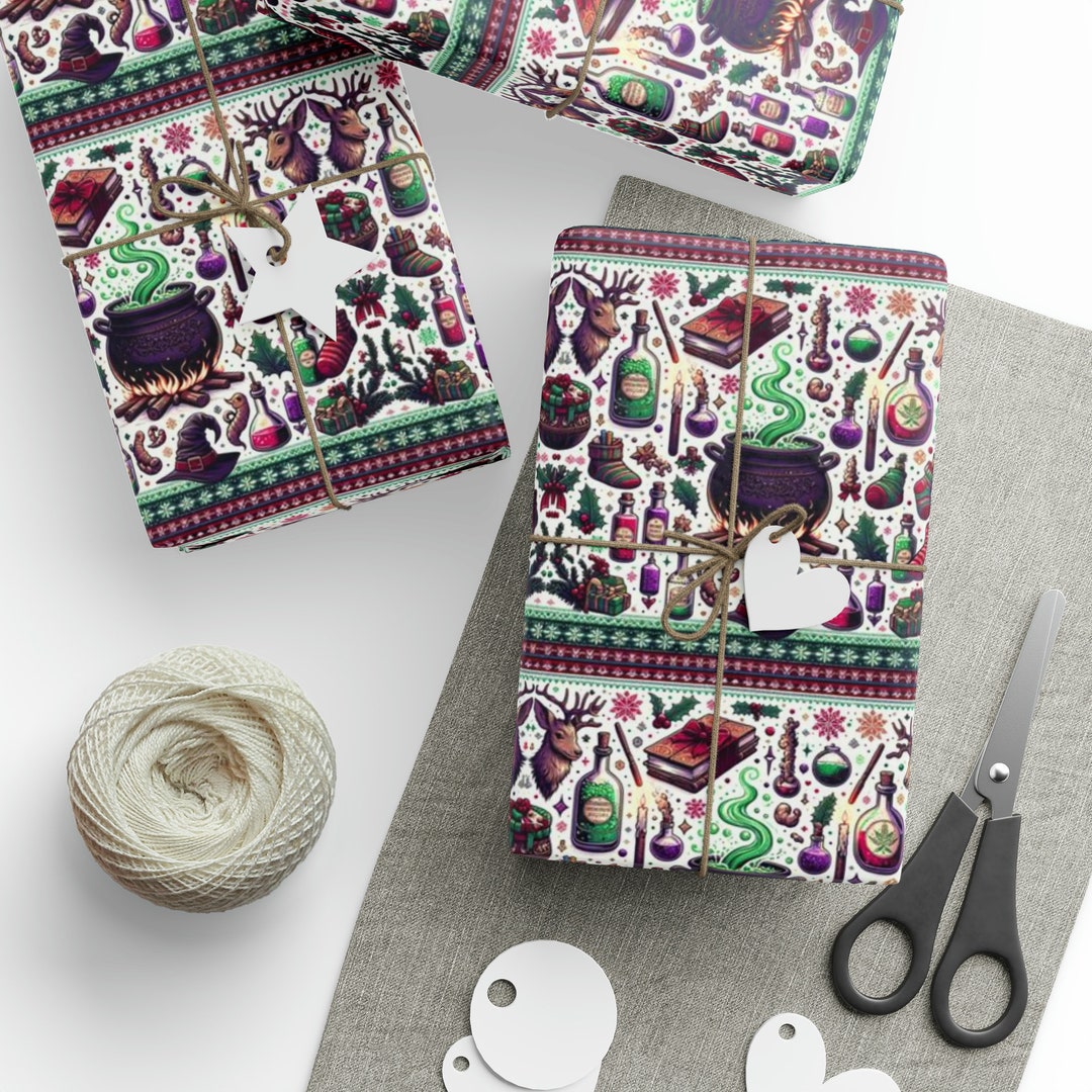 Potterhead Themed Wrapping Paper Potion Bottle Gift Wrap - Etsy