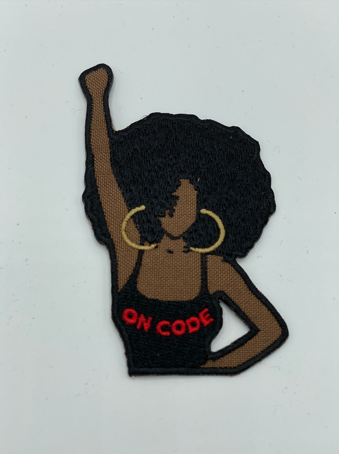 Pro Black Power Woman Patch, Stay on Code Family Embroidered Patch ...