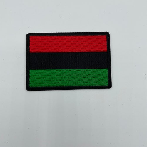 RBG Patches Red Black and Green Iron on Patches Pan - Etsy