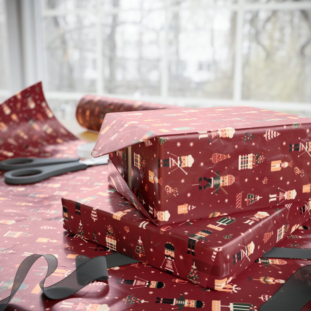 Holiday Nutcracker Ballet Wrapping Paper Nutcracker - Etsy