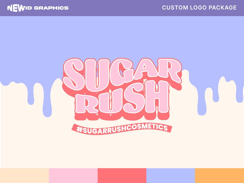 Sugar Rush Logo + Brand Kit - Etsy