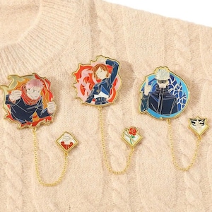 Satoru Gojo Enamel Pin, Jujutsu Kaisen Pin Collection, Gojo Anime Lover ...