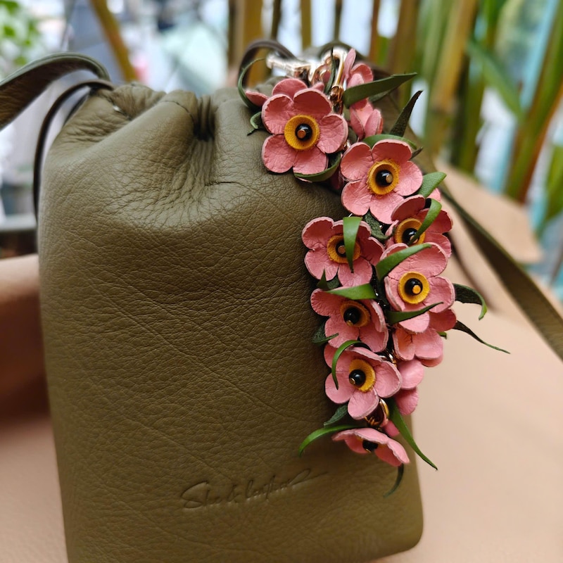 Blue Flower Purse Charm - Etsy